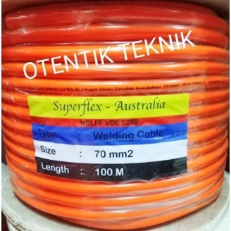 Jual KABEL LAS SUPERFLEX 70 MM PANJANG 100% TEMBAGA - WELDING CABLE 70MM SUPER FLEX FULL COPPER ...