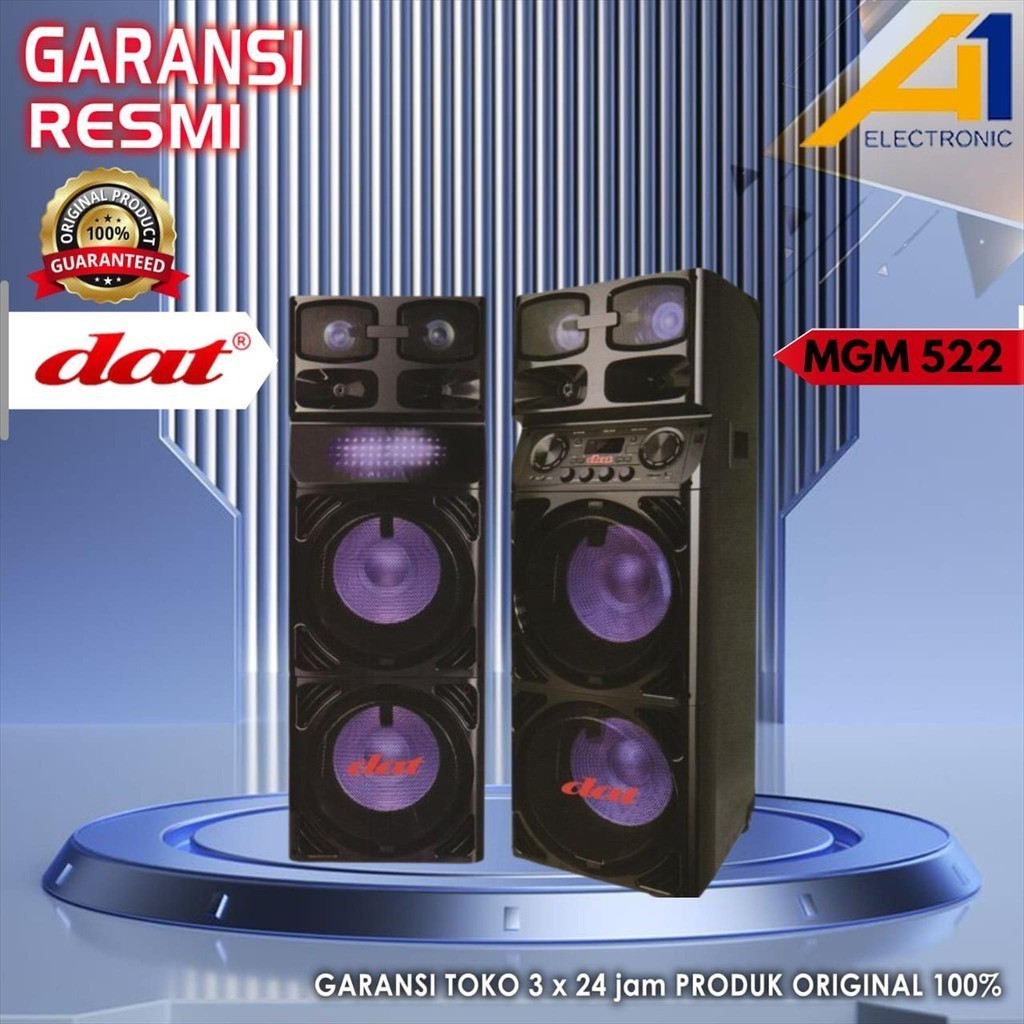 Jual DAT Speaker Aktif MGM 522 / MGM522 Double Subwoofer 10 Inch | Shopee Indonesia
