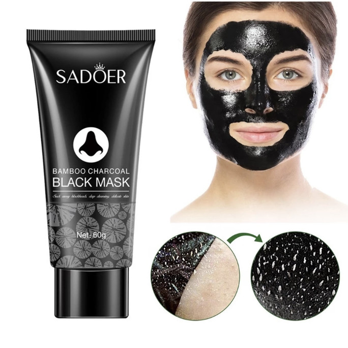 Jual Sadoer Bamboo Blackmask Charcoal Masker Pencabut Komedo Blackhead ...