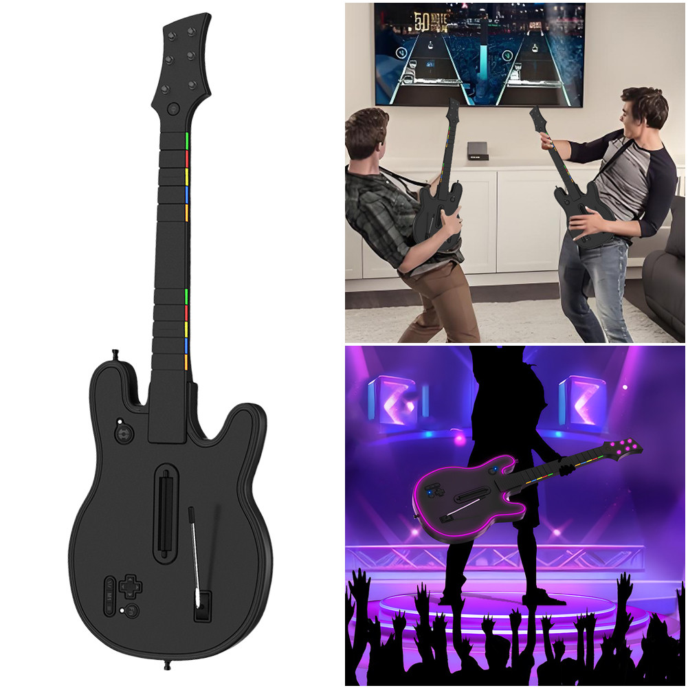 Jual Wireless Guitar Controller 2.4G Wireless PC Guitar Controller with ...