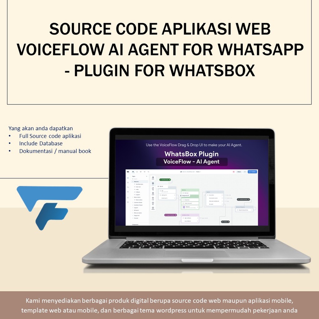 Jual SOURCE CODE APLIKASI WEB VOICEFLOW AI AGENT FOR WHATSAPP - PLUGIN FOR WHATSBOX | Shopee ...