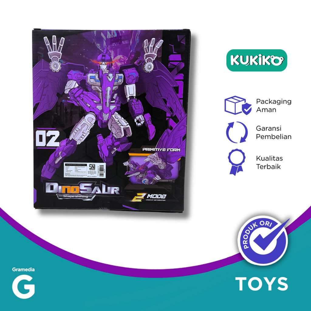 Jual Kukiko Robot Transform Dino 8228-P2 | Shopee Indonesia