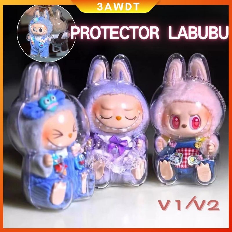 Jual 【COD】protector labubu/Cover Acrylic Jas Hujan Boneka Labubu V1 V2 ...