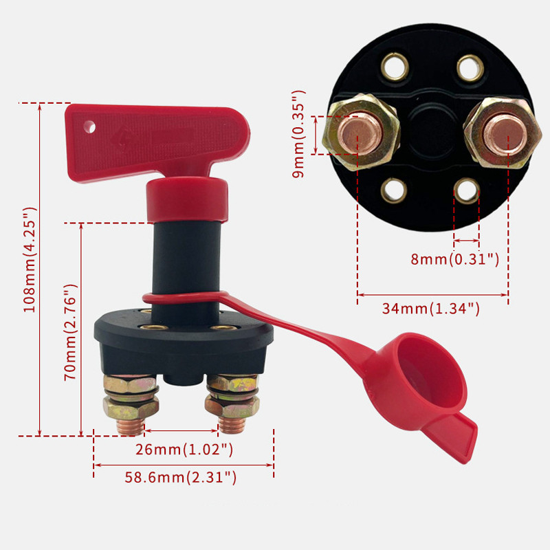Jual Saklar Baterai Mobil Main Switch Engine Saklar Saklar Pemutus Arus ...