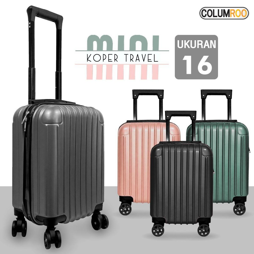 Jual COLUMROO Koper Troli 16 Inci Mini Luggage ️ Model Classic Carry On ...
