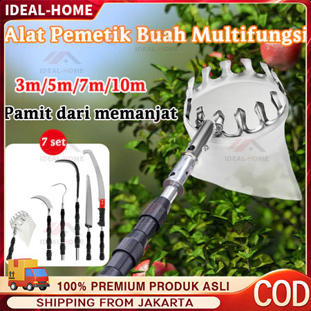 Jual 6M 6/5in1 Tongkat Panjang Untuk Petik Buah metal fruit picker Alat Petik Buah Tongkat ...