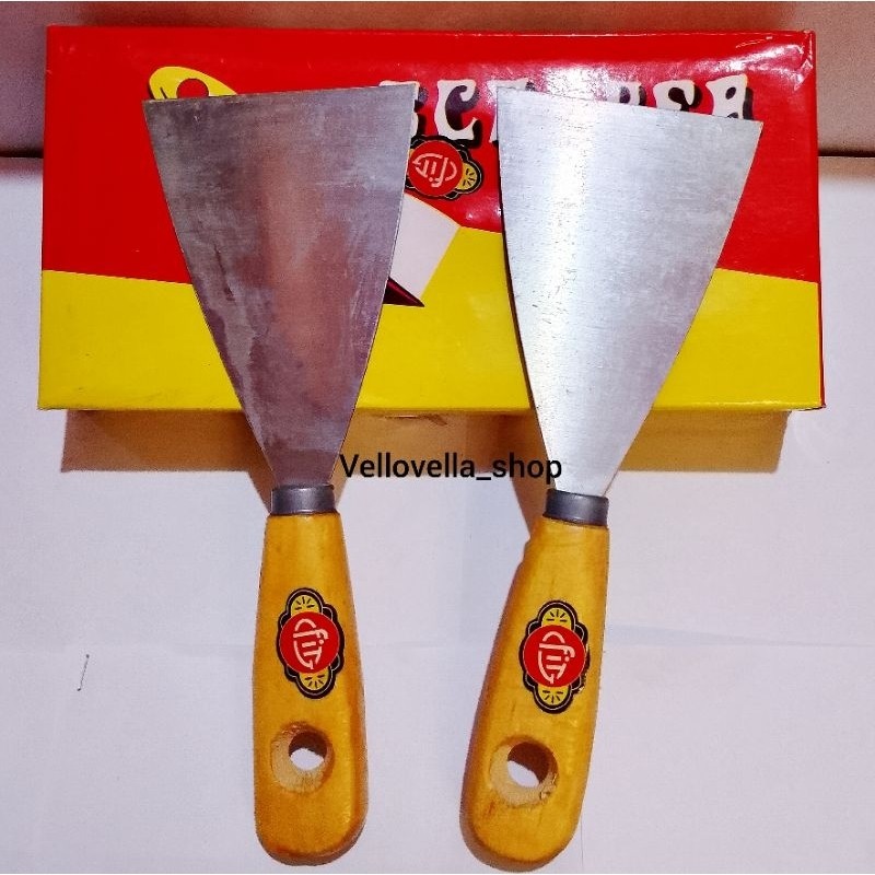 Jual 3inci (7cm) Kape Gagang Kayu plat besi Sekrap Skrap Scrap Kape ...