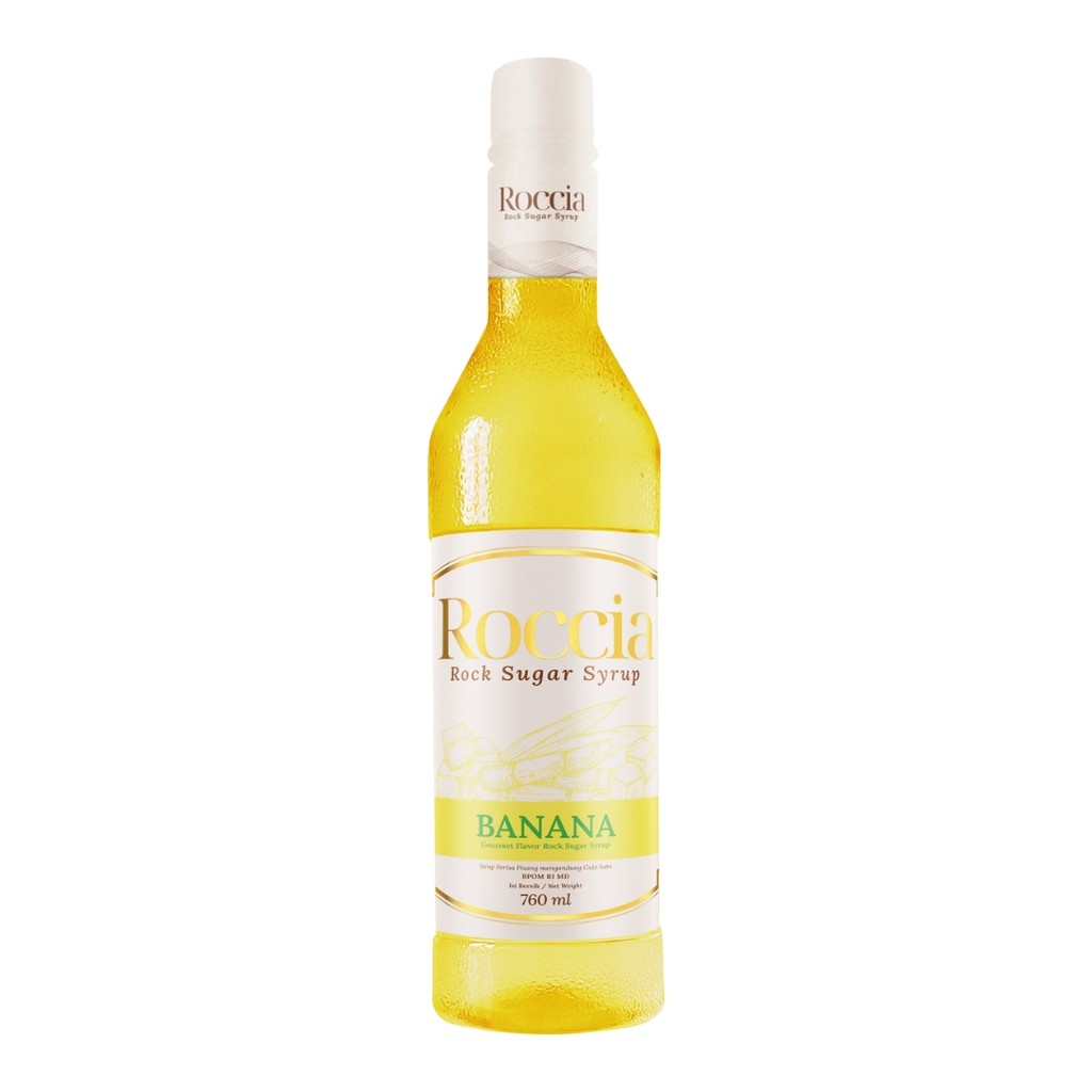 Jual Roccia Banana Rock Sugar Syrup Sirup Rasa Pisang | Shopee Indonesia