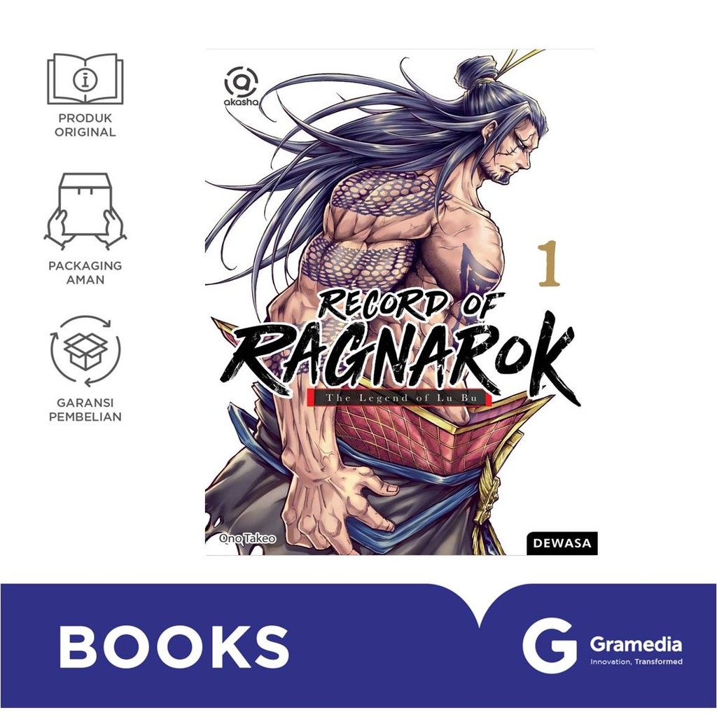 Jual Akasha : Record Of Ragnarok - The Legend of Lu Bu 01 ( Ono Takeo ...