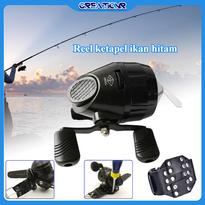 Jual Reel Ketapel Ikan Hitam/reel Ketapel Ikan/katapel Ikan Siap Pakai ...