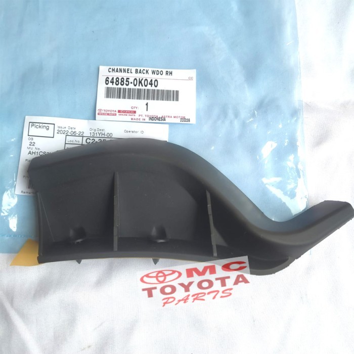 Jual Channel Panel Pintu Belakang Kanan Kijang Innova 64885-0K040 Asli ...