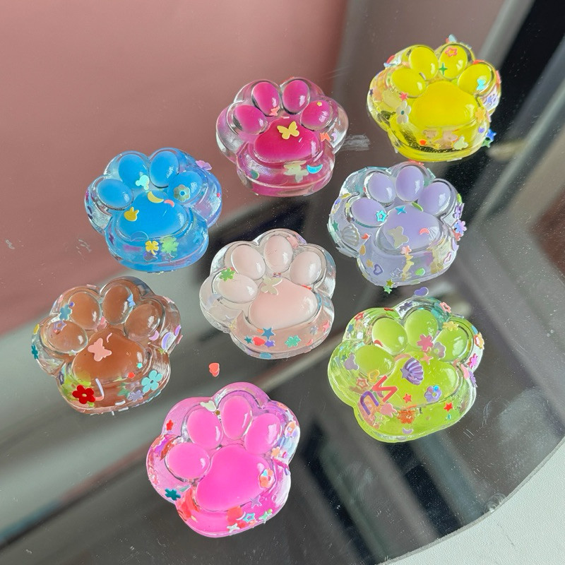Jual TABA SQUISHY SMALL CLEAR CAT PAW mainan pencetan jelly cfc ...