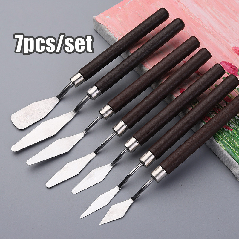 Jual Palette Knife 7 Pcs set Pisau Palet Lukis Spatula Lukis Artist ...