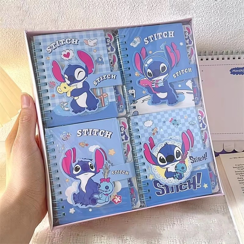 Jual 4/24pcs Lilo & Stitch Coil Notebook Stitch Student Portable Daily ...
