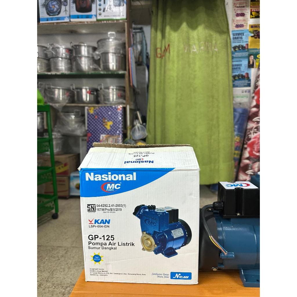 Jual NATIONAL Pompa Air ION GP 125 /Mesin Air Bergaransi Resmi/Awet | Shopee Indonesia