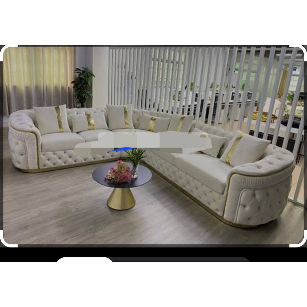 Jual sofa turki /sofa sudut kancing | Shopee Indonesia