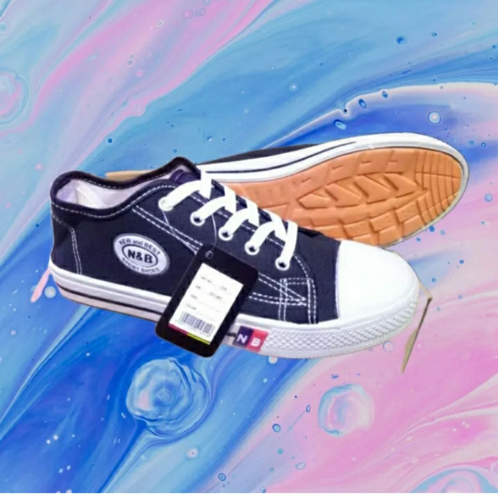 Jual SEPATU SEKOLAH N/B PENDEK SOL KUNING HITAM PUTIH TALI SEKOLAH SD ...