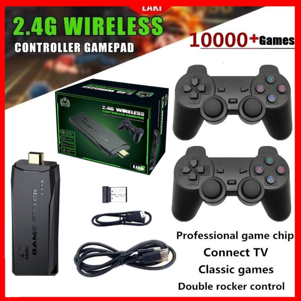 Jual 2024 New Game Stick 4K ps 2 full game + stick 2 Console Wireless ...