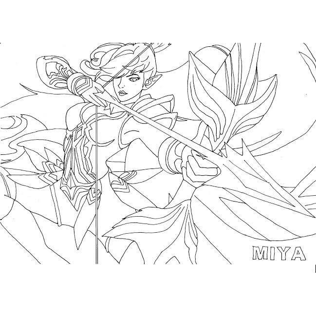 Jual Isi 20 Lembar kertas mewarnai Mobile Legends ukuran A4 untuk anak ...