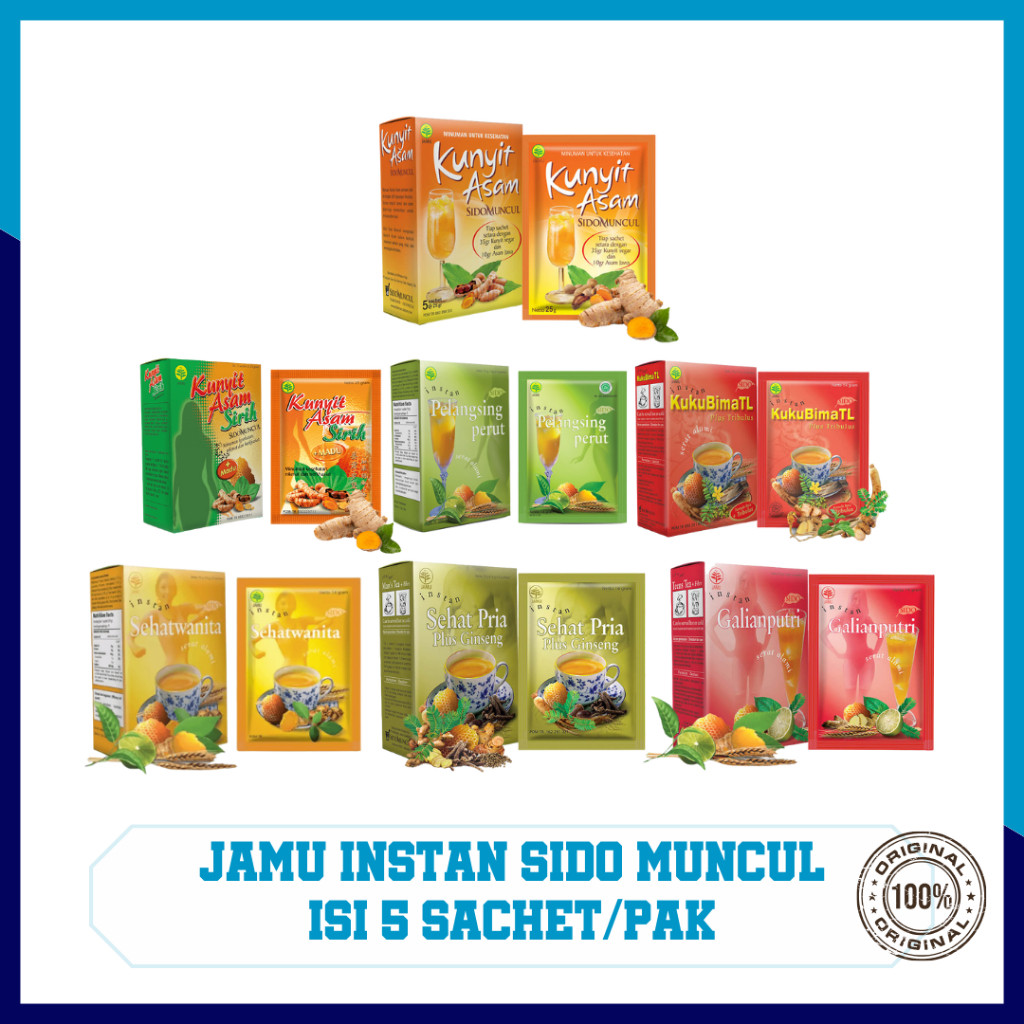 Jual JAMU INSTAN SIDO MUNCUL ISI 5 SACHET/PAK | Shopee Indonesia