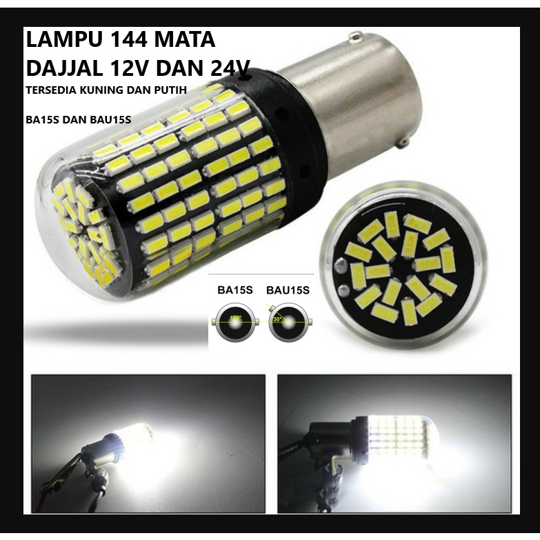 Jual LAMPU LED MUNDUR SEIN 144 LED 1156 CANBUS BA15S SUPERBRIGHT 12VOLT ...