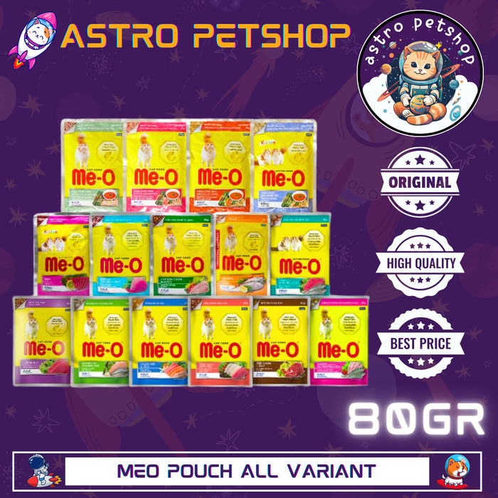 Jual Meo Pouch 80gr Makanan Kucing Basah MEO wet food | Shopee Indonesia