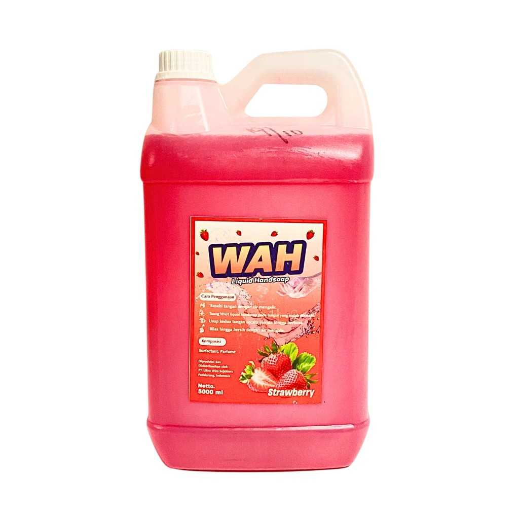 Jual Wah Sabun Cuci Tangan Strawberry 5L Hand Soap | Shopee Indonesia