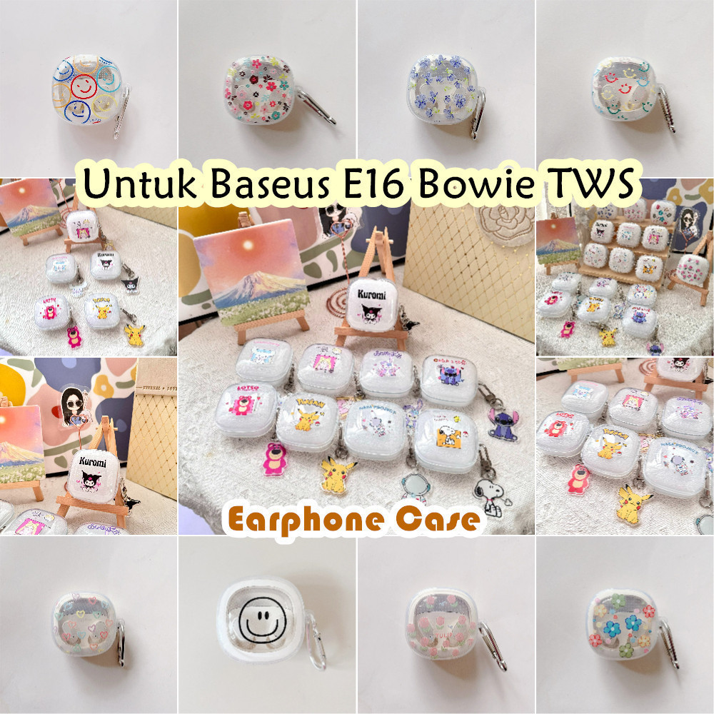 Jual 【Coco Case】Untuk Baseus E16 Bowie TWS Case Trendi pola Soft ...