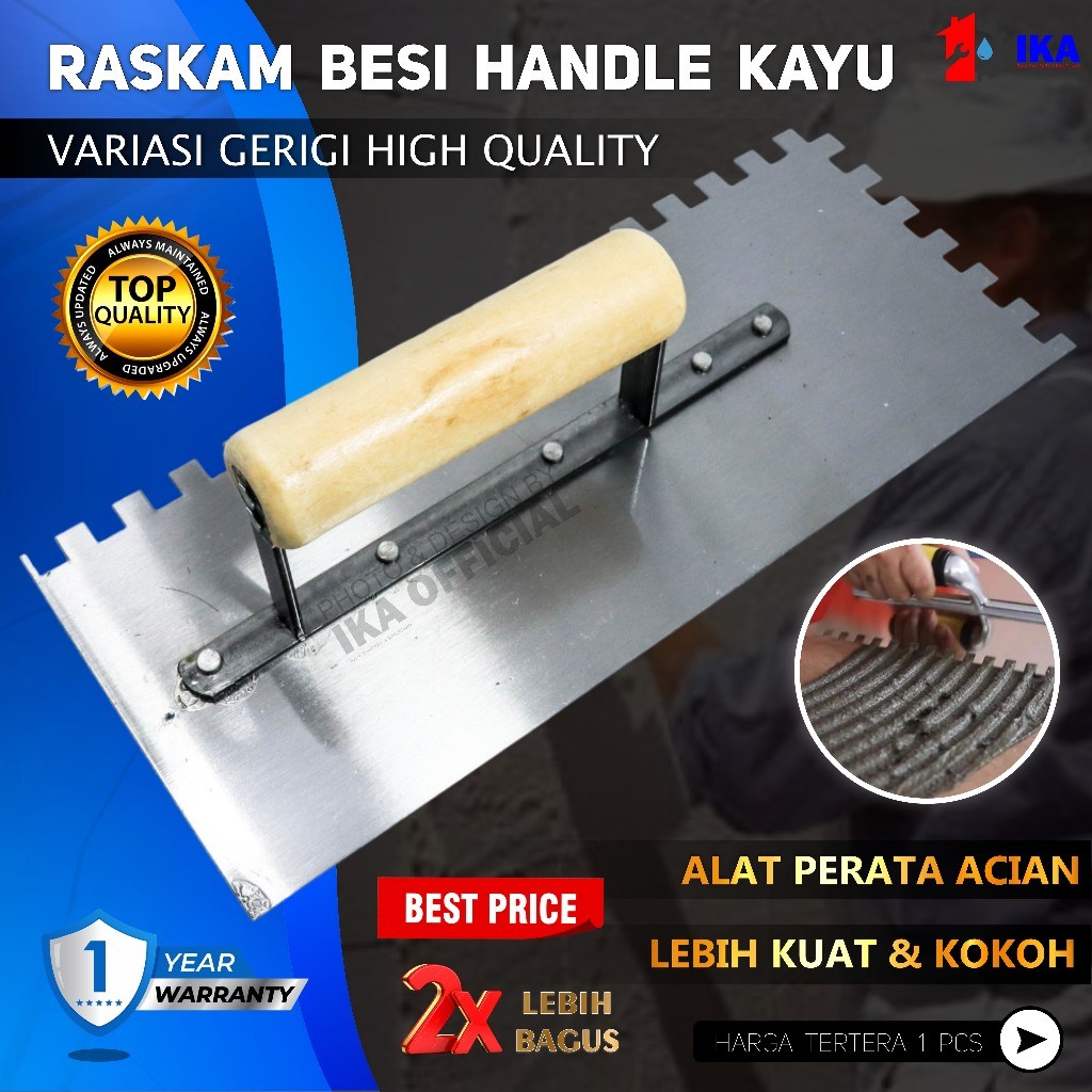 Jual SAB Roskam - Raskam gerigi plastering trowel alat pasang perata ...