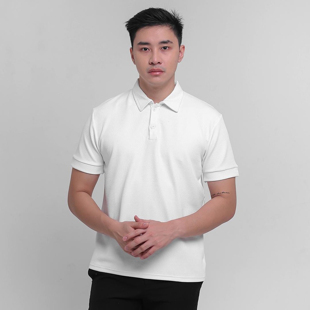 Jual Polo Shirt Lifesky Cavi Knit Slim Fit Kerah Kancing Pria Casual ...