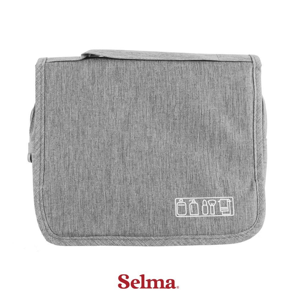 Jual Selma Tas Organizer Toiletery Travel - Abu-Abu Organizer Bag Set ...