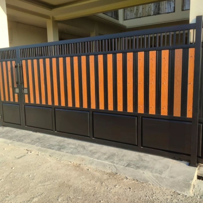 Jual pagar minimalis besi hollow galvanis kombinasi Grc | Shopee Indonesia