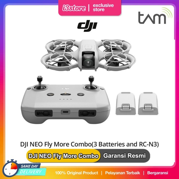 Jual DJI Neo Fly More Combo Camera Drone FPV Kamera 4k Video Rekam Tipe ...