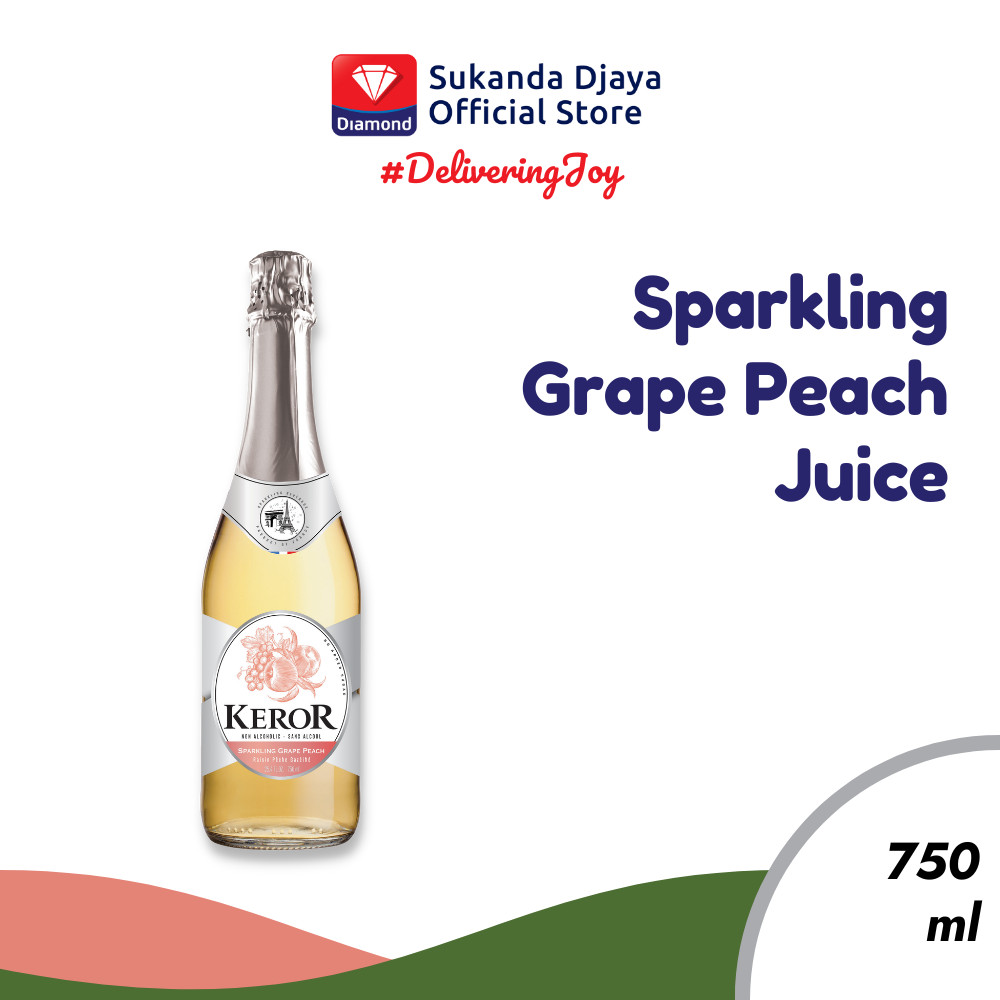 Jual Keror Sparkling Peach Grape Juice 750 ml | Shopee Indonesia