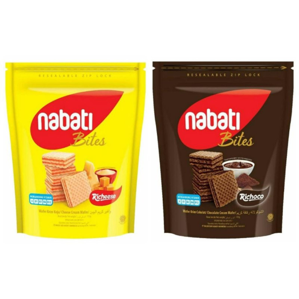 Jual Nabati Wafer Bites Richoco Richeese 100gr Zip Lock Pack | Shopee ...