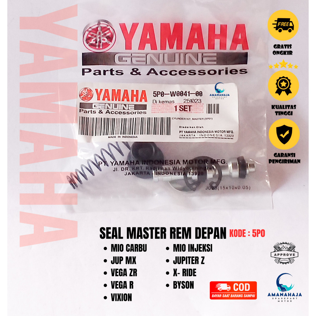 Jual ( GARANSI ) ORI SEAL MASTER REM YAMAHA MIO / VEGA Z / JUPITER Z ...