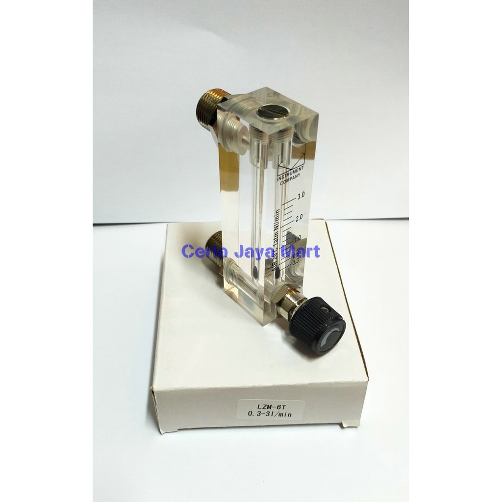 Jual Flowmeter Rotameter Udara / Gas ( Air) 0.3 - 3 L/Min / Rotameter ...
