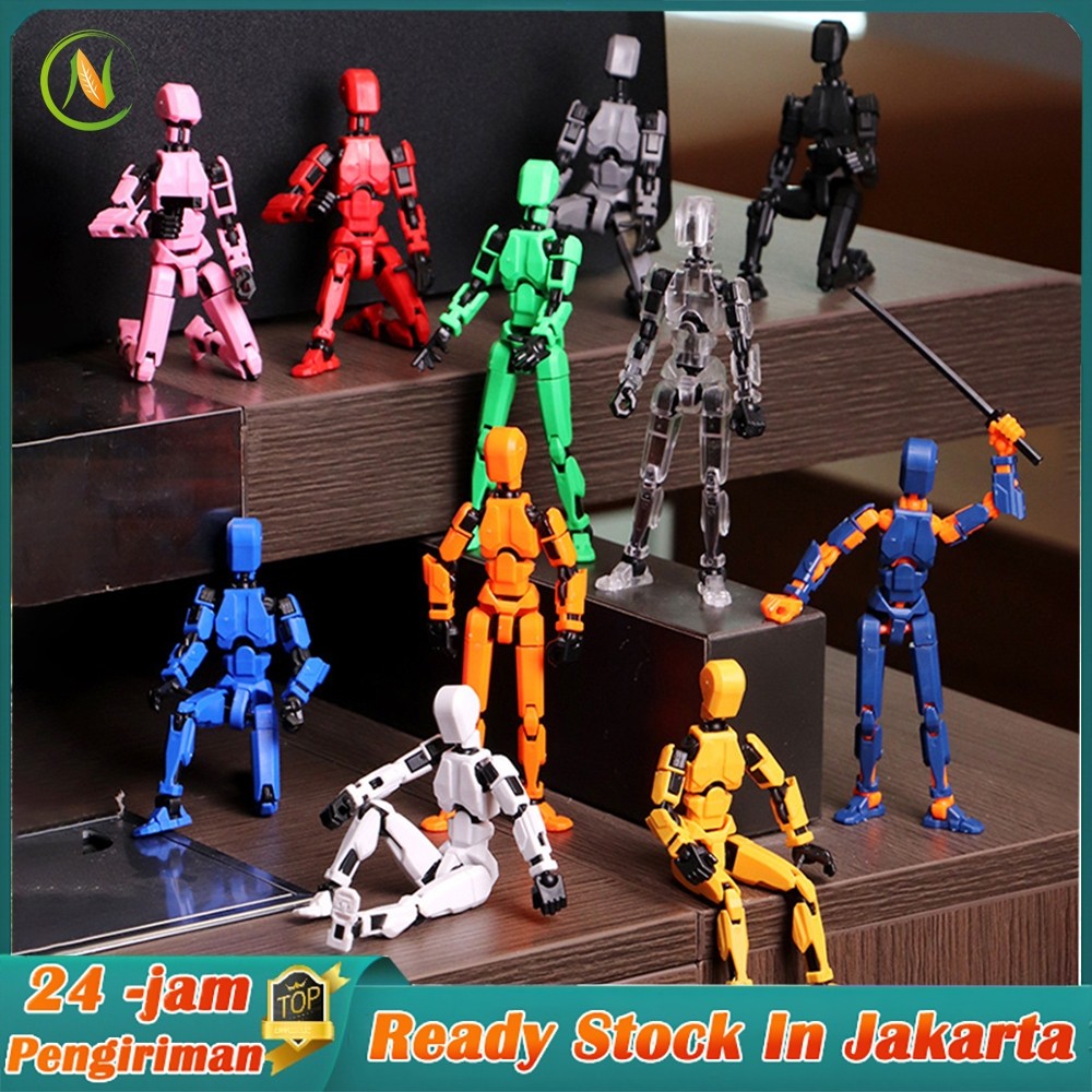 Jual Action Figure Model 13 Boneka 3D Mainan Rakitan Multi Artikulasi ...
