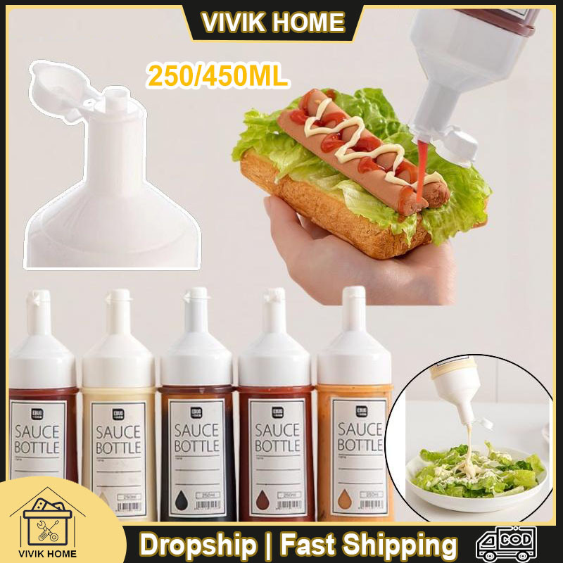 Jual Botol Saos Pencet 450ml Botol Saus Kecap 250ml Tempat Minyak ...