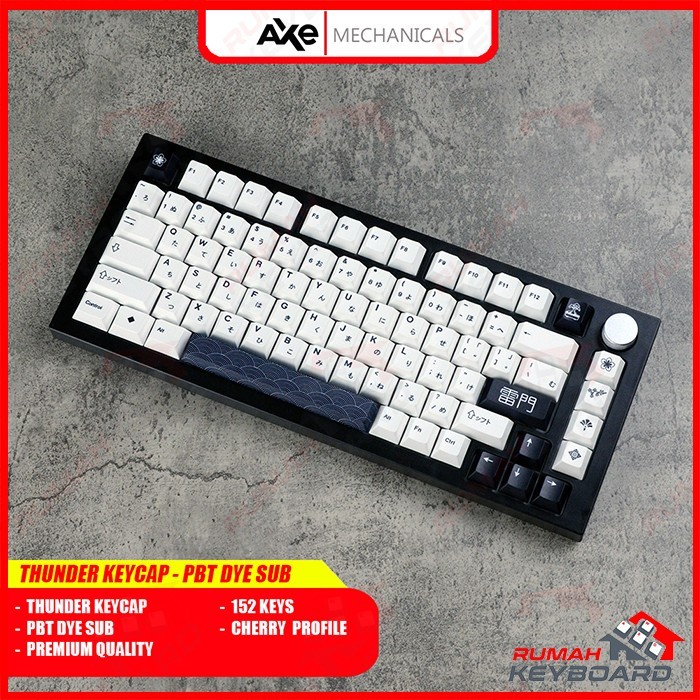 Jual AXE MECHANICALS - Cherry - Thunder - PBT - DYE SUB - Keycap ...