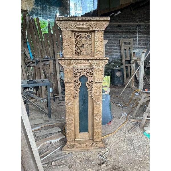 Jual Jendela Ukir Jawa Jati Ukuran L60 x T170 CM | Shopee Indonesia