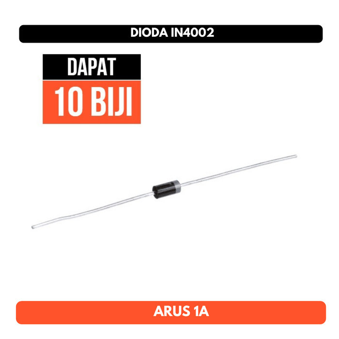 Jual Diode Dioda 1N4002 1N 4002 Dip Diode IN4002 1A 1 Amper | Shopee ...