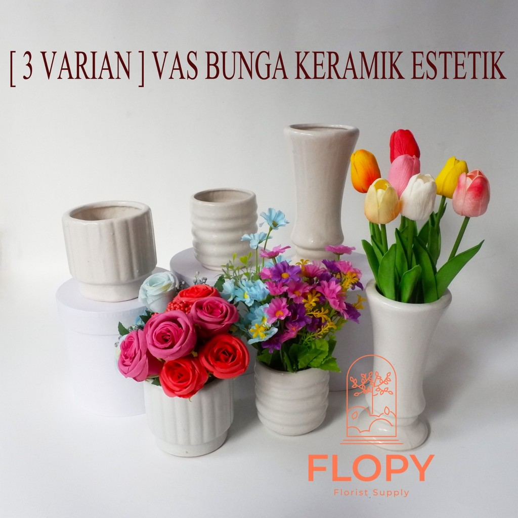 Jual Vas Bunga Keramik Aestetik / Aesthetic Ceramic Flower Vase ...