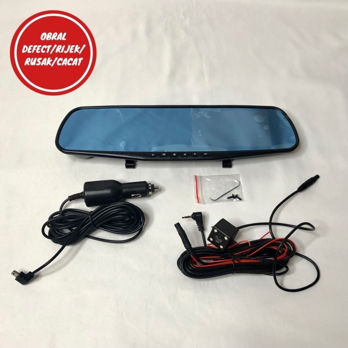Jual Kaca Spion Rear View DVR Dual Kamera 1080P 4.3 Inch Display ...