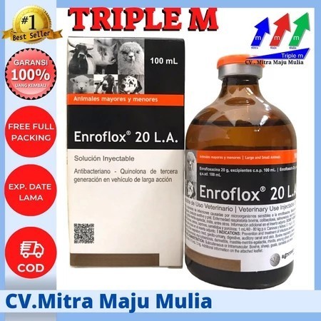 Jual Enroflox 20 LA TRIPLE M | Shopee Indonesia
