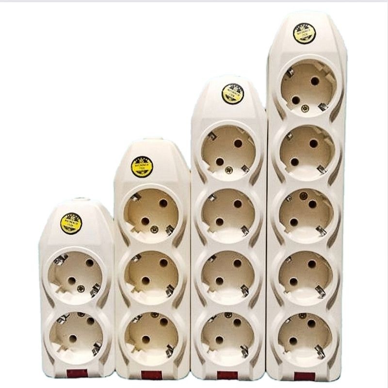 Jual Lumment Stop Kontak Arde Cabang 2/3/4/5 Lubang Colokan Listrik Terminal Kuningan | Shopee ...