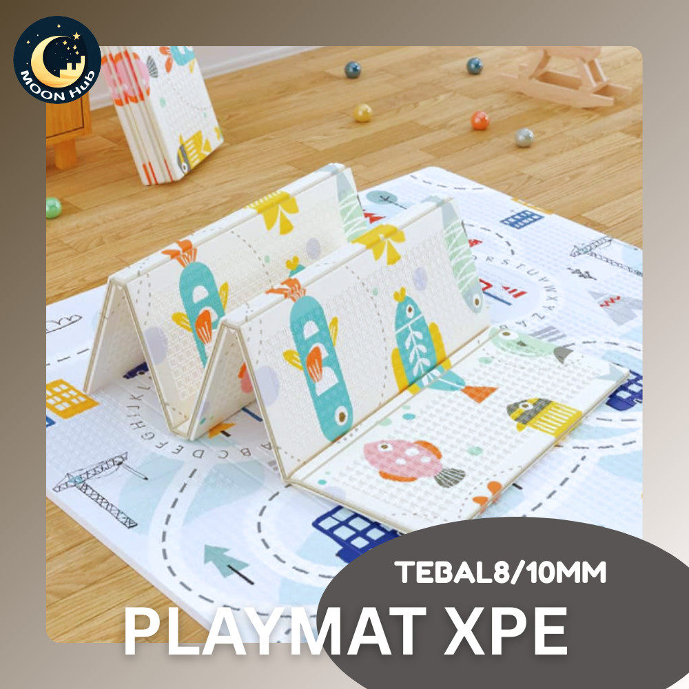Jual MOON Hub Playmat 200cmx180cm Bayi Foam XPE / Playmat Bayi Karpet ...
