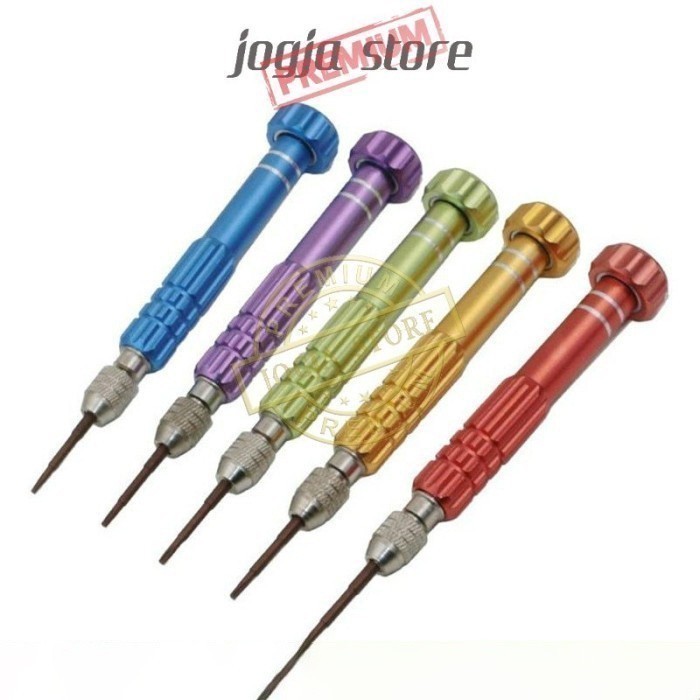 Jual Obeng HP Tools Kit Set 5 in 1 Reparasi Smartphone Tablet - Multi ...