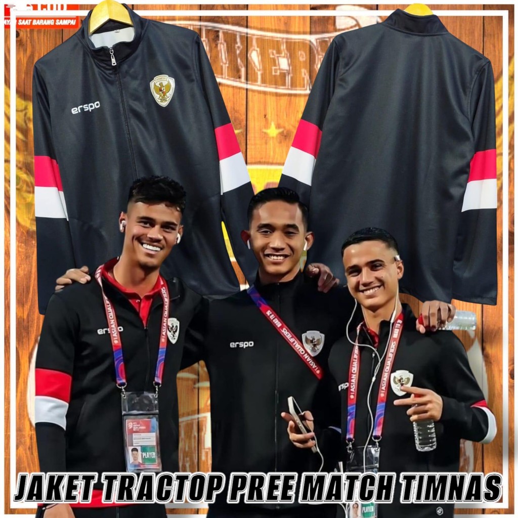 Jual PROMO 12.12 Jaket Timnas PREE MATCH erspo 2024 Logo timbul 3d ...