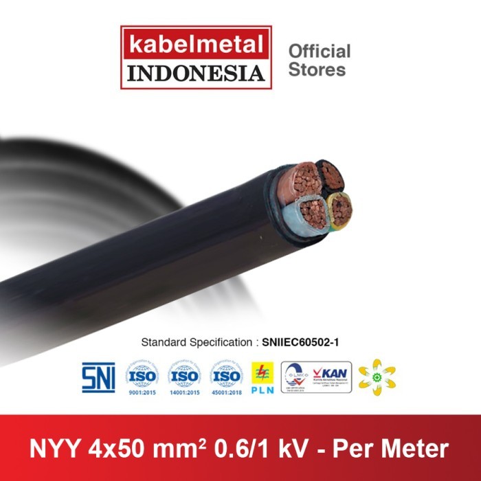 Jual Kabel NYY 4x50 mm Per Meter kabelmetal INDONESIA - Tufur Outdoor ...
